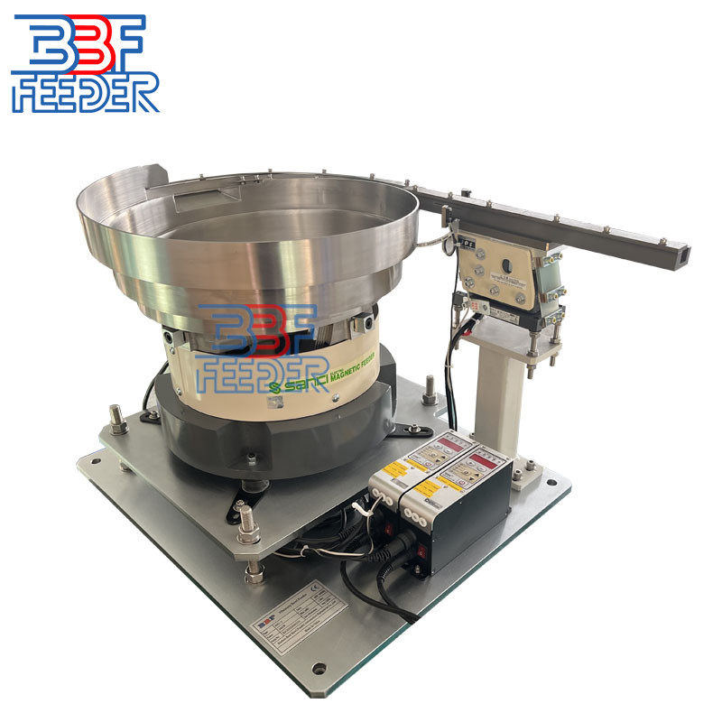 Adjustable Speed Vibrating Bowl Feeder Crown Lids Cap Feeder Machine